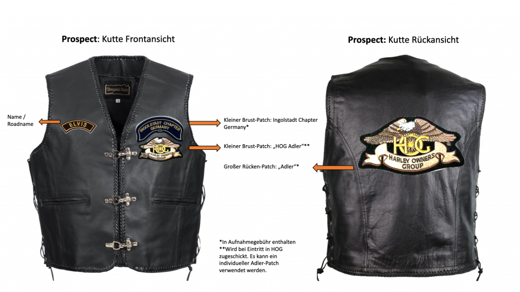 H.O.G. Ingolstadt Chapter Germany e.V. | Kuttenordnung